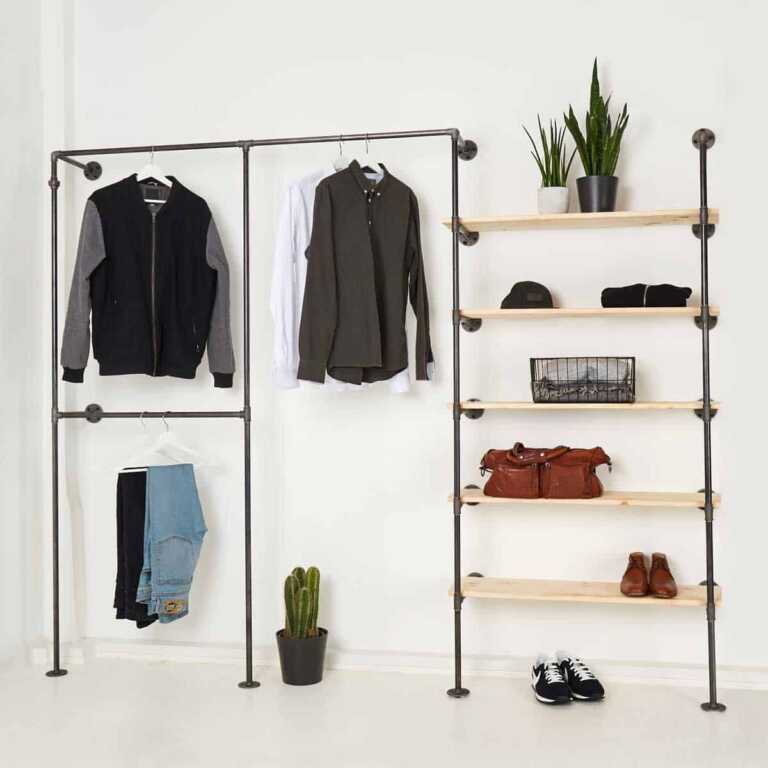 Garderobe Industrial Design: Offene Kleiderschränke online bestellen